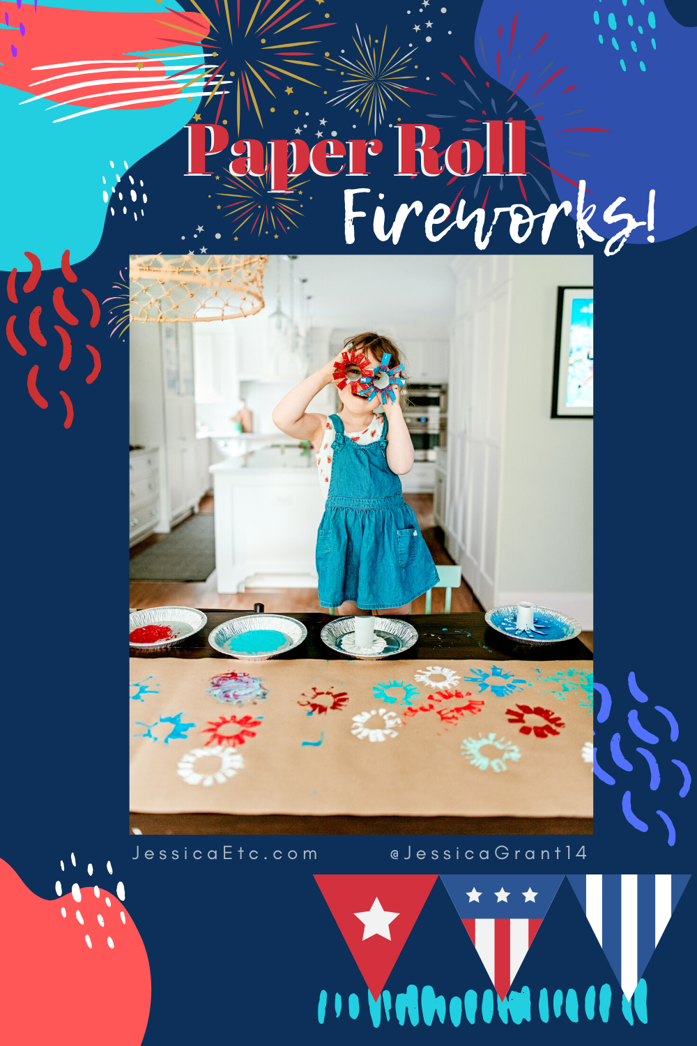 Paper Roll Firework Craft » Fourth of July For Kids