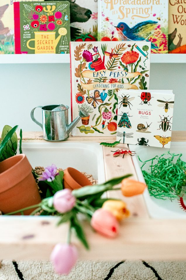 Spring Sensory Bin- Mess Free Garden Dirt Dig » Sensory Bins Crafts ...