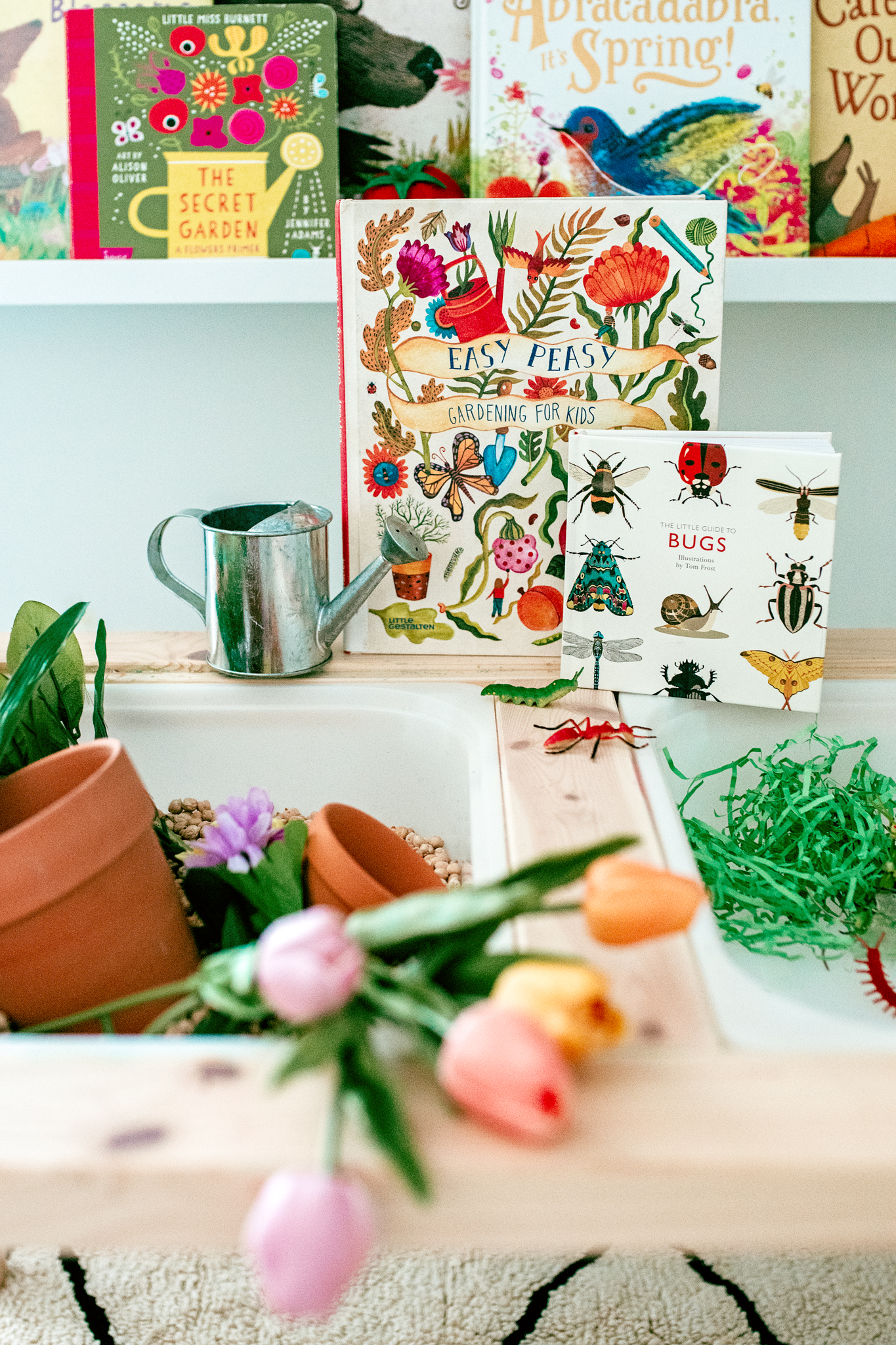 Spring Sensory Bin- Mess Free Garden Dirt Dig » Sensory Bins Crafts ...