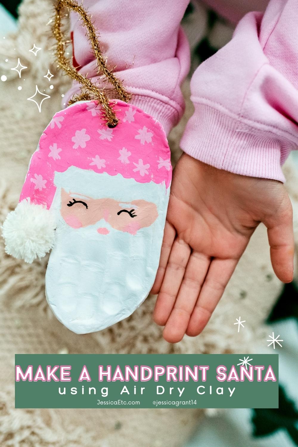 Santa Handprint Christmas Ornament » JessicaEtCetera.com | by Jessica Grant